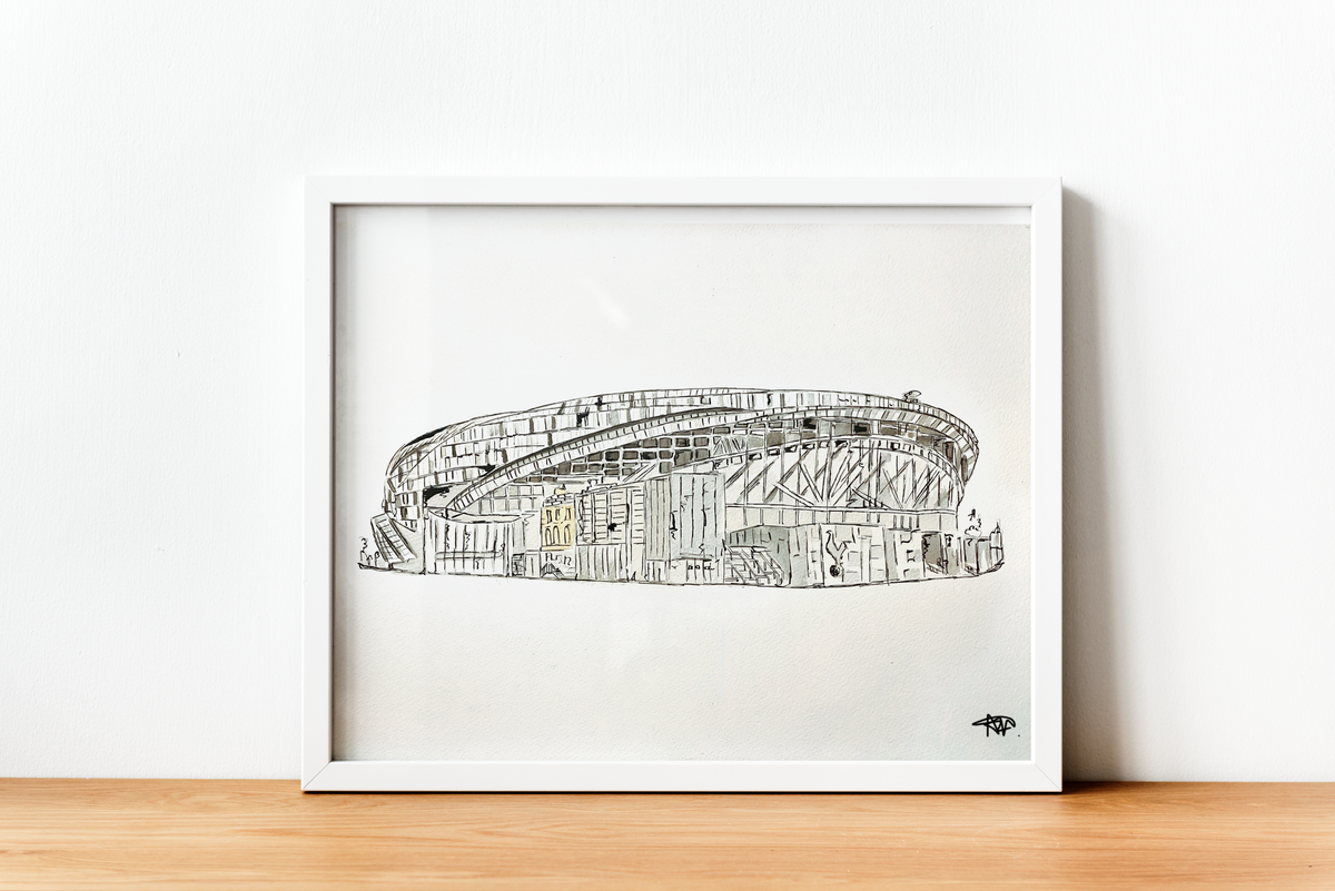 Tottenham Hotspur Stadium Digital Illustration – Art By Alice May